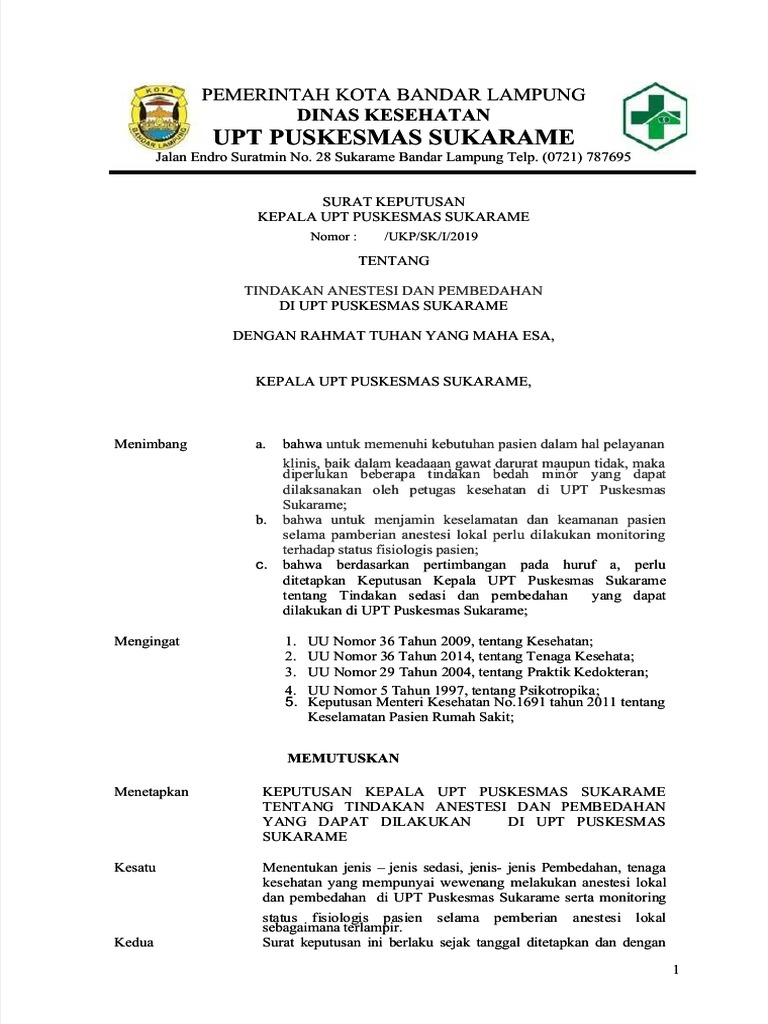 pdf-sk-tindakan-anastesi-dan-pembedahan-di-pkm_compress | PDF