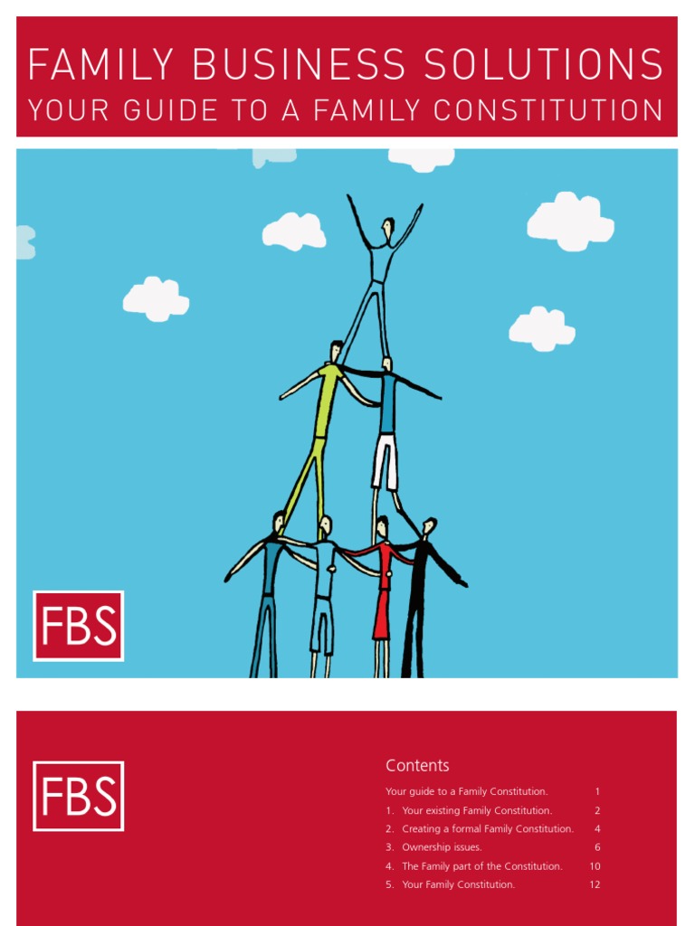 Family Business Solutions: Your Guide To A Family Constitution | PDF ...