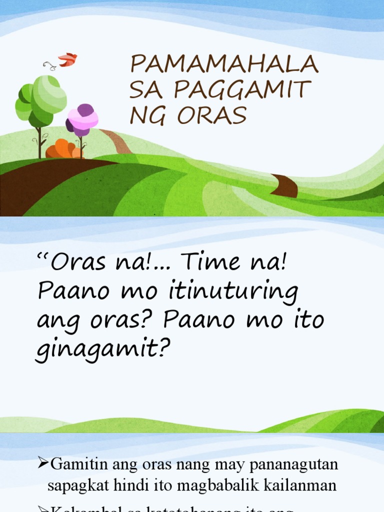 Pamamahala Sa Paggamit NG Oras | PDF