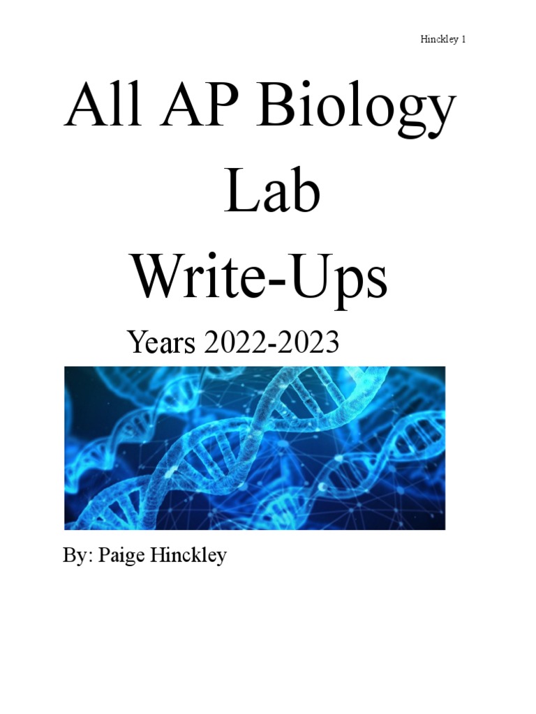 Ap Bio Lab Write-Ups From 2022-2023 | PDF