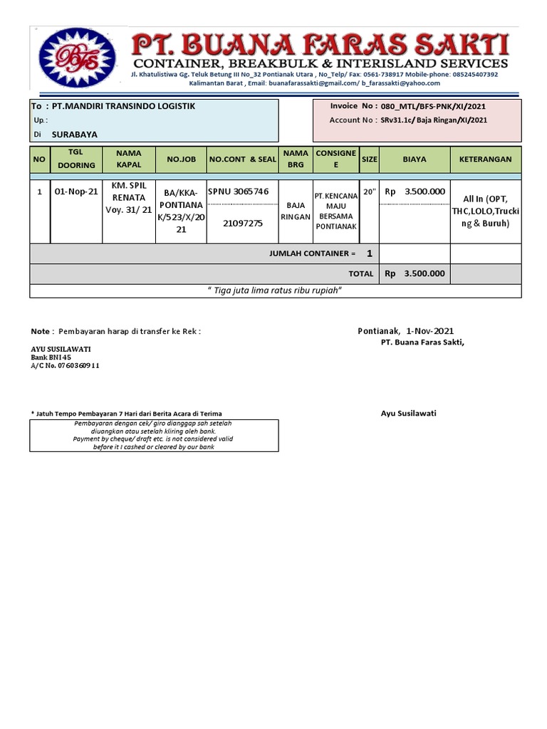 4 PLRD MTL Km. Spil Renata Voy. 31 | PDF