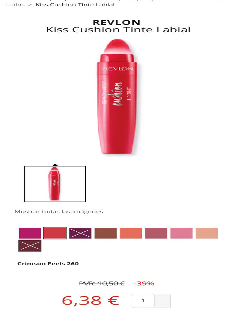 Tinte Labial Revlon Crimson Feels 260 | PDF