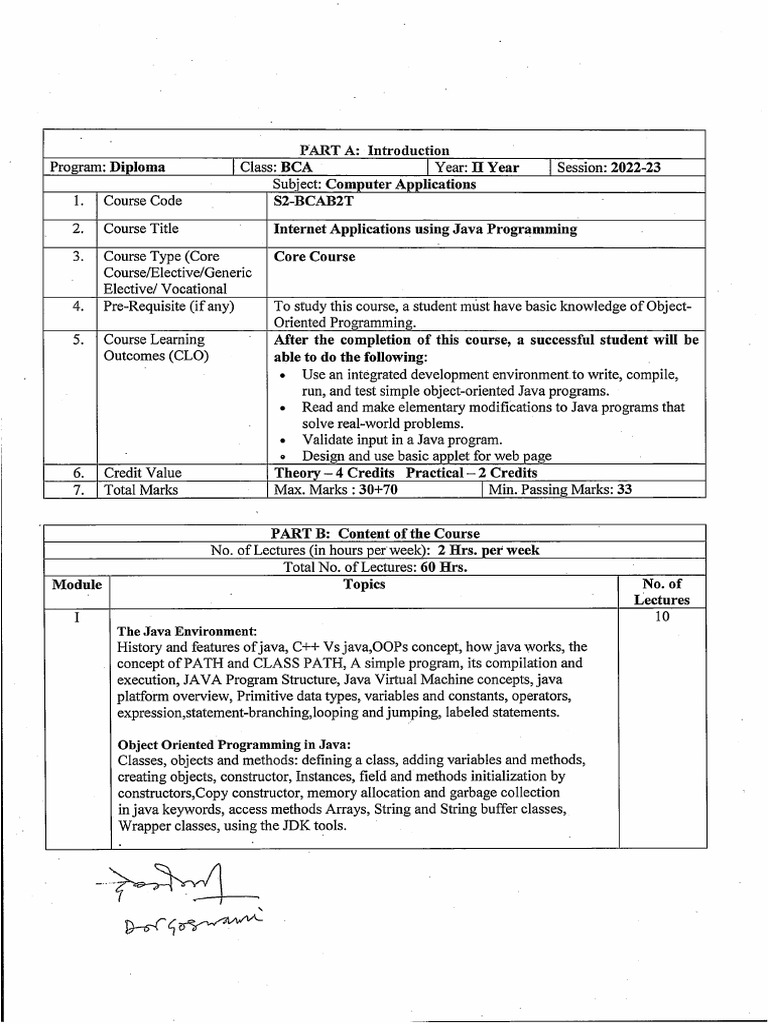 BCA Minor - 0001 | PDF