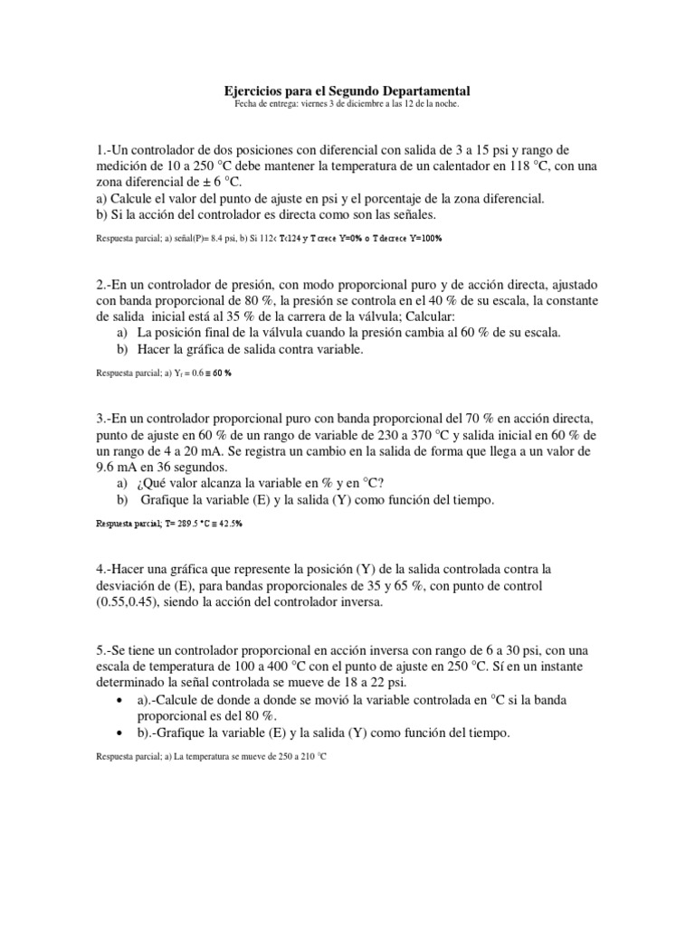 Tarea 2 Prob de Modo de 2 Posiciones y Proporcional | PDF