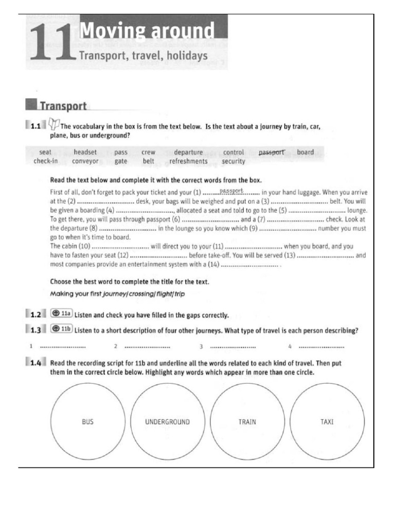Travel Vocabulary | PDF