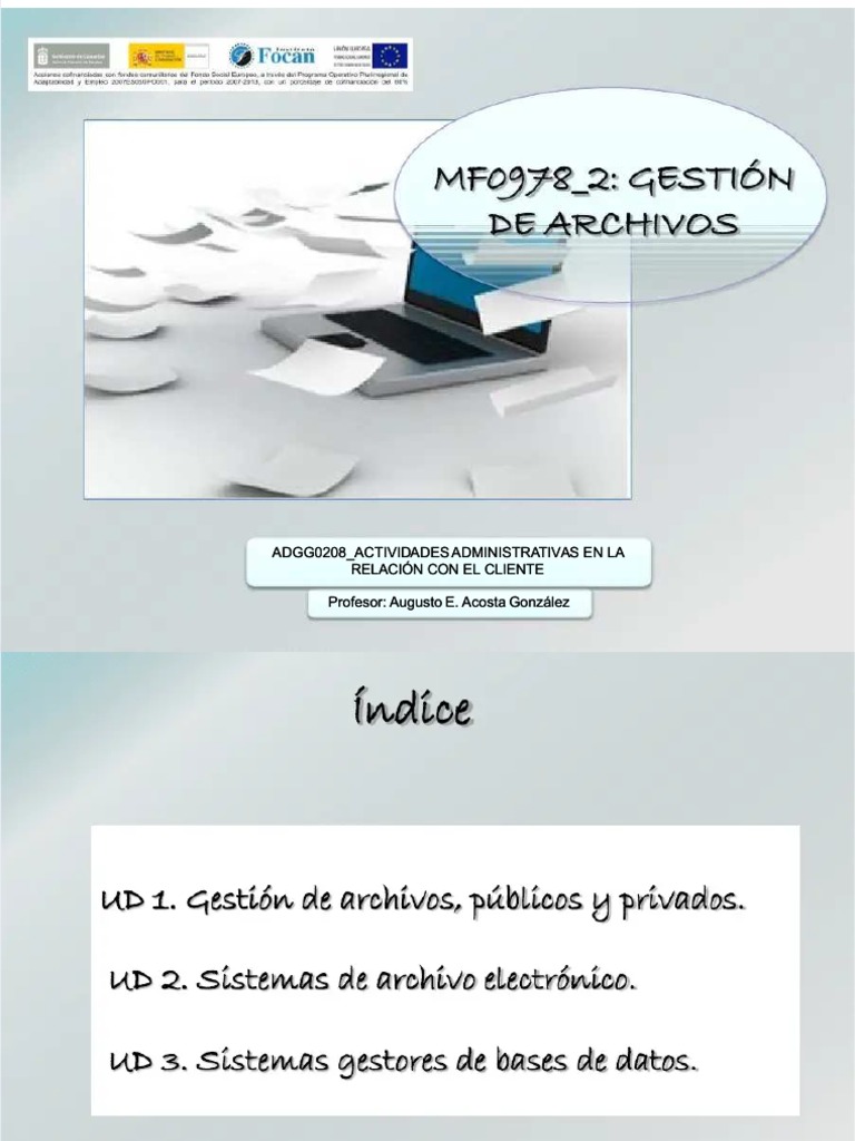 Gestion de Archivos mf0978 | PDF | Archivo de computadora | Informática