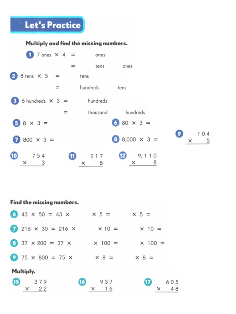 Chapter 3 Student Book Practice Pages | PDF