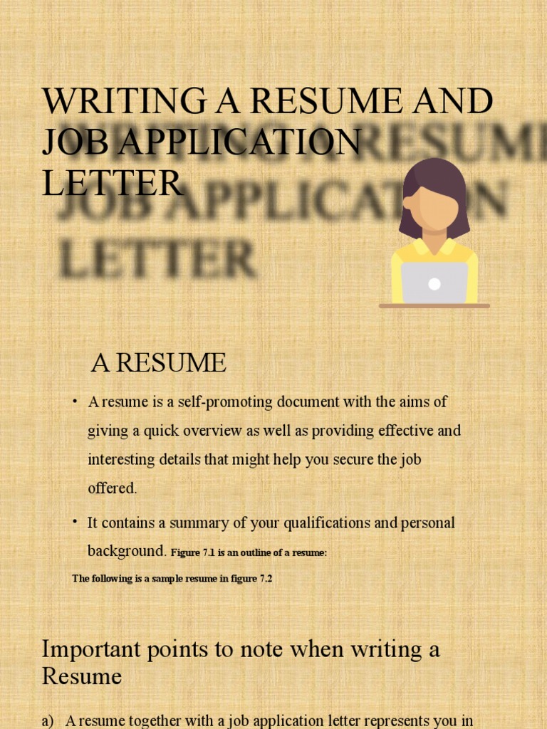 Writing A Resume and Job Application Letter | PDF | Résumé | Computing