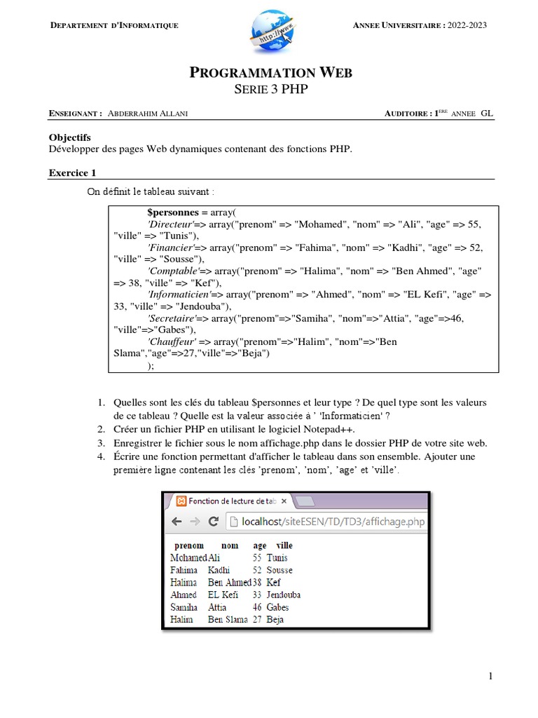 Correction Série - 3 - Prog Web Avancé | PDF | Ingénierie informatique | Programmation informatique