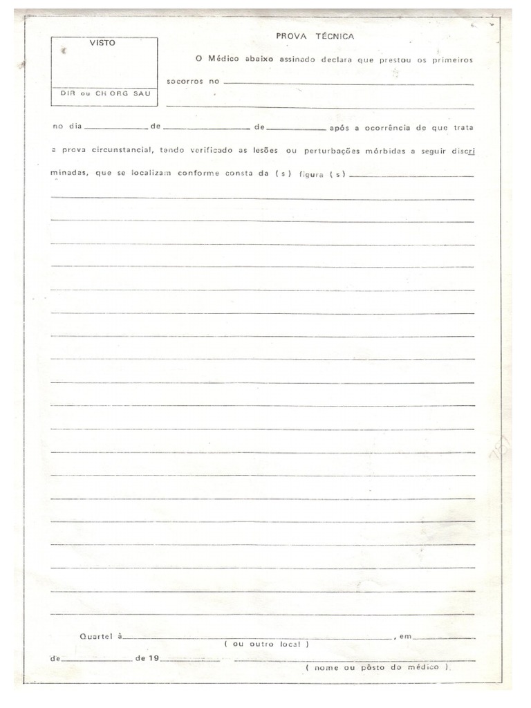 Modelo - ASO - Folha 01 Verso Do ASO | PDF