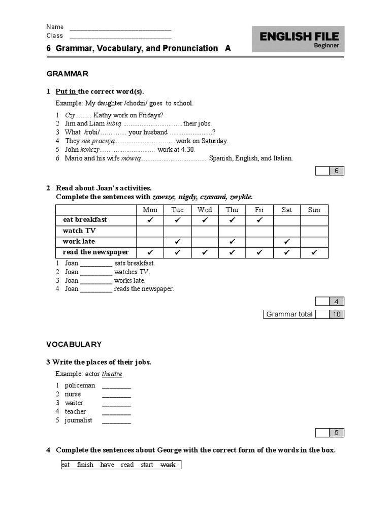 Auchan, Test, Beg, Unit 6 - A | PDF | Coffeehouse | Cuisine