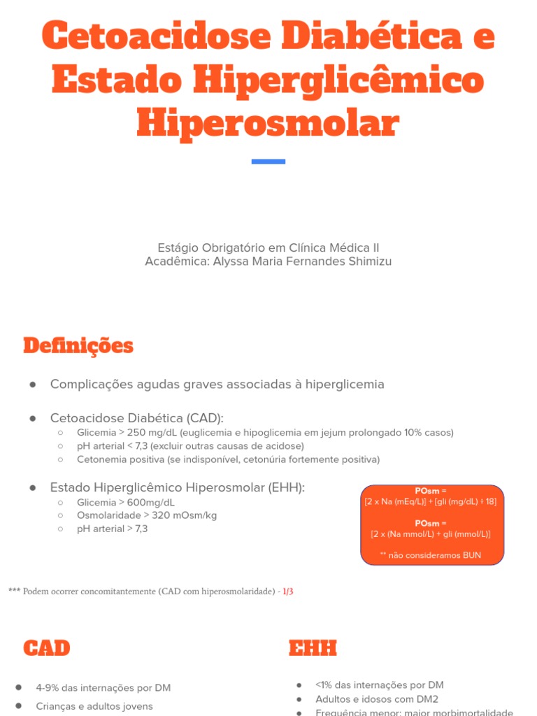 CAD e EHH-1 | PDF | Hipoglicemia | Medicina Clínica