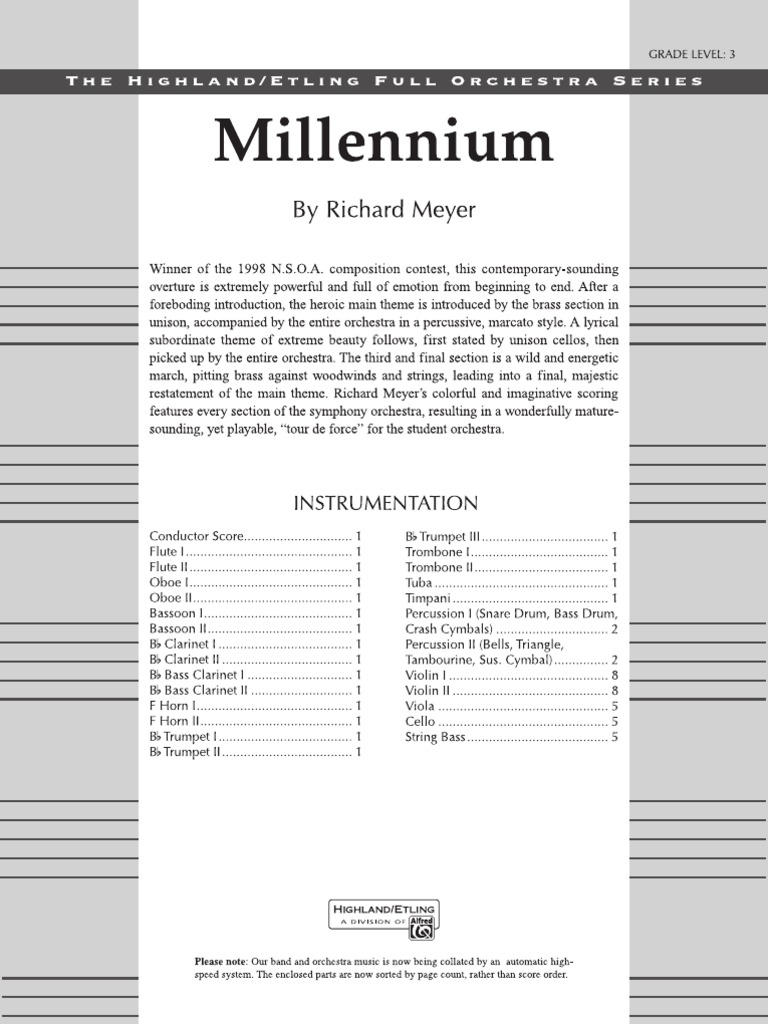 Richar Meyer - Millennium-Score | PDF