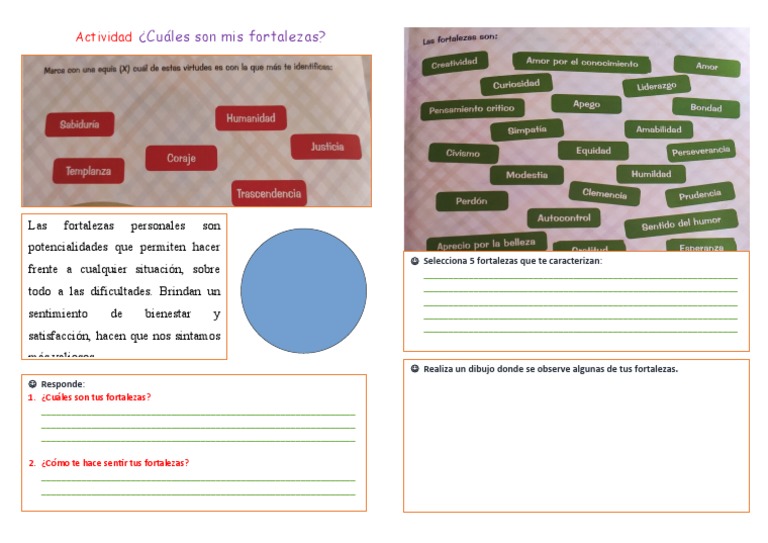 FICHA DE TUTORIA- CUÁLES SON MIS FORTALEZAS (1) | PDF
