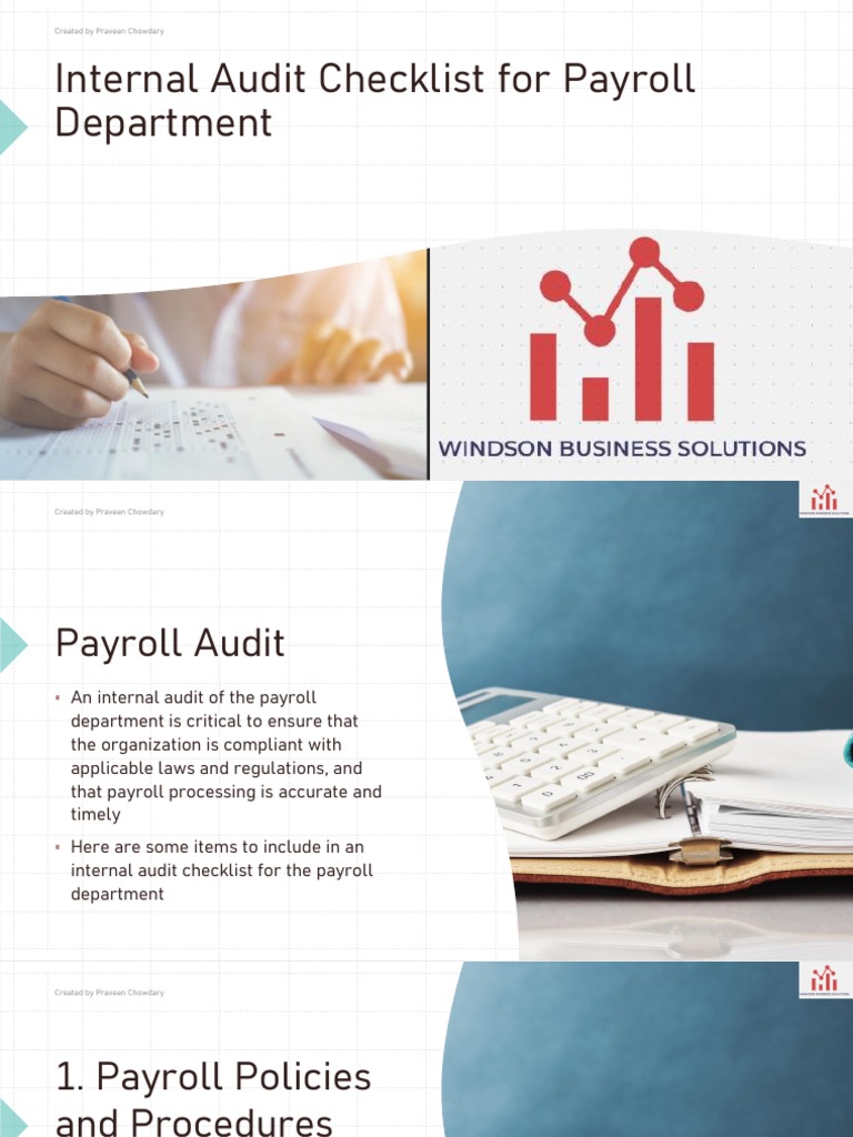 Payroll Audit Checklist Guide | PDF | Payroll Tax | Payroll