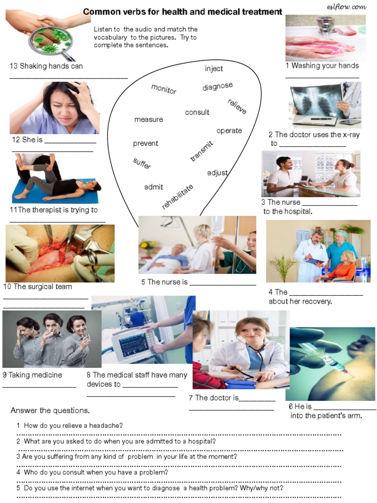 Common Verbs For Medical Treatment | PDF | Patient | Hospital