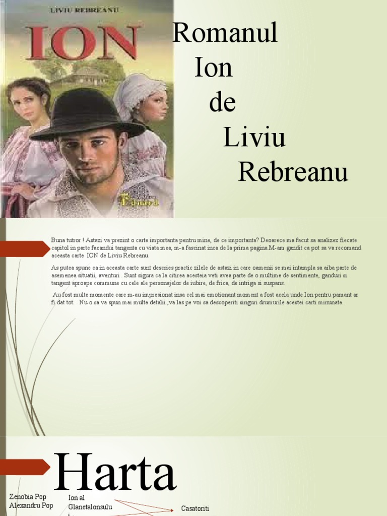 Prezentare de Carte Ion de Liviu Rebreanu | PDF