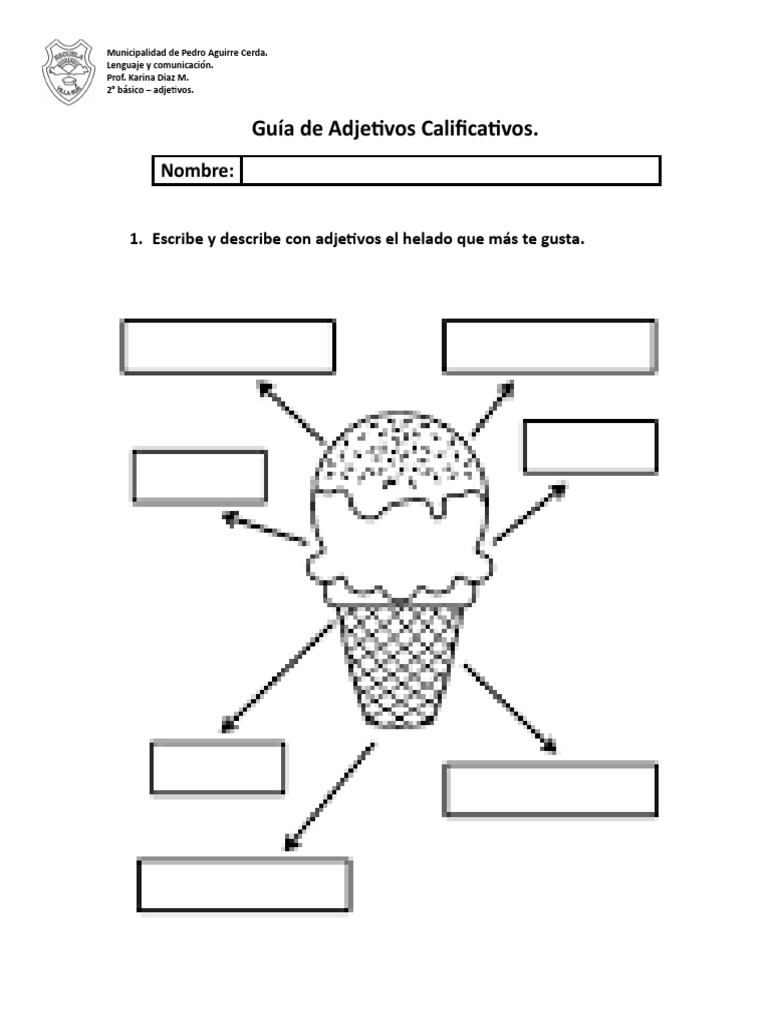 Guía de Adjetivos Calificativos 2 | PDF