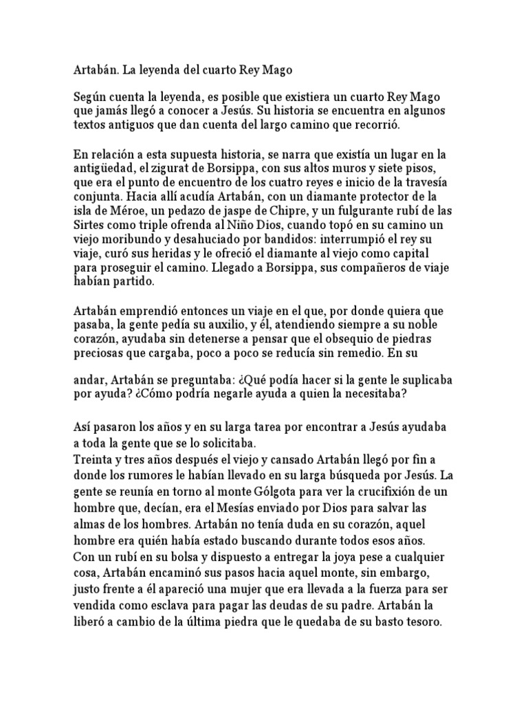 Artabán El Cuarto Rey Mago | PDF | Jesús