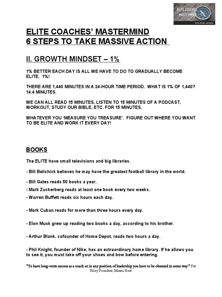 Mastermind - Growth Mindset | PDF