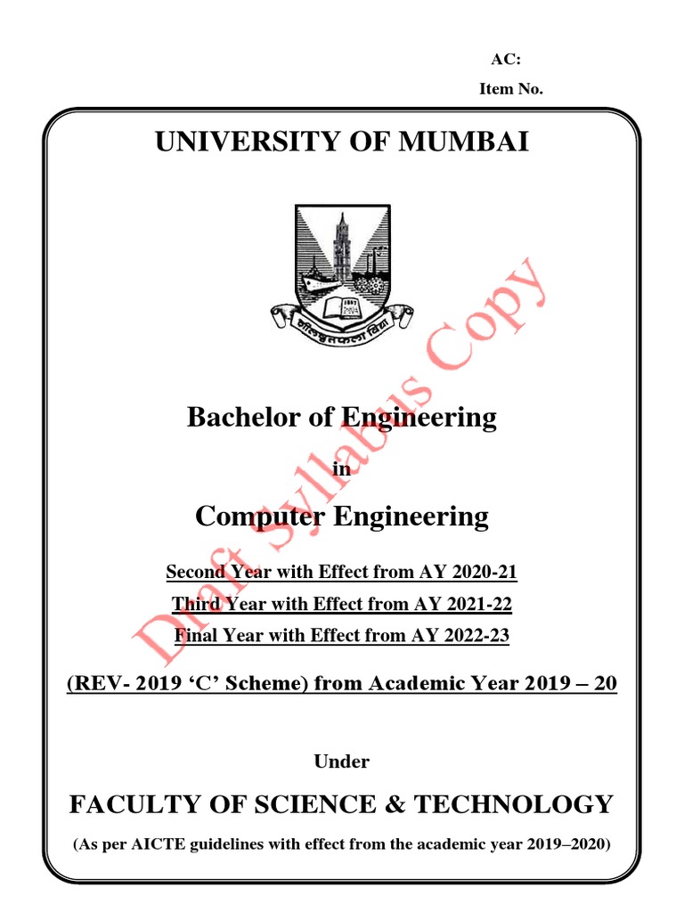 Computer Engineering Syllabus Sem Vii Mumbai University | PDF