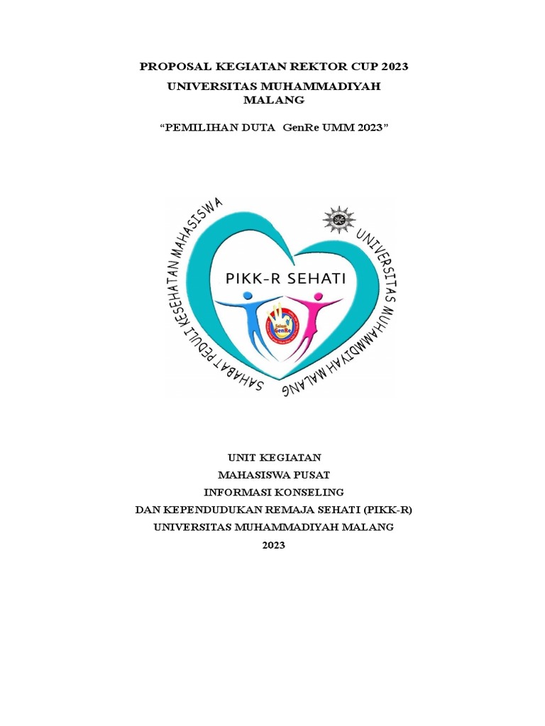 Proposal PIKK-r Sehati UMM | PDF