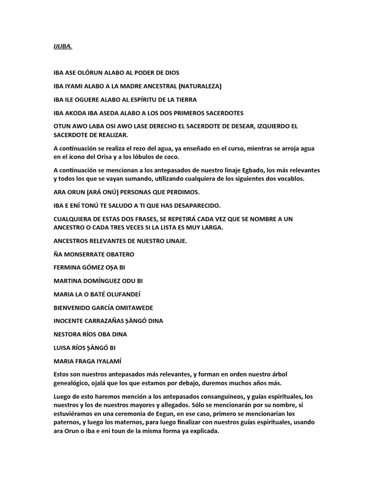 Ijuba Egbé Ibú Nlá | PDF | Religión y espiritualidad
