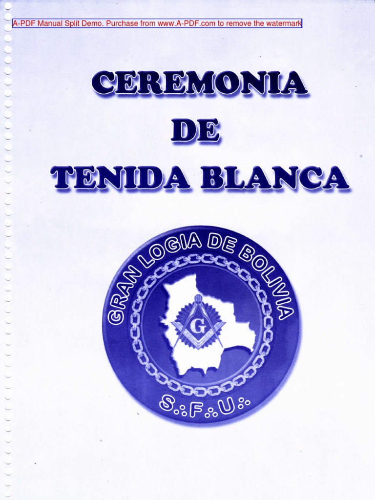 Tenida Blanca | PDF | Masonería | Esoterismo occidental