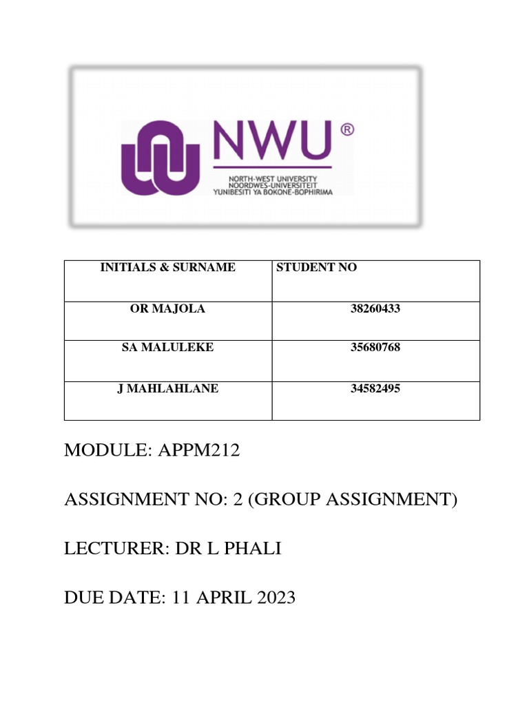 Appm 212 Assignment 2 | PDF | Teaching Methods & Materials