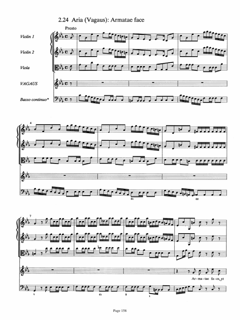 Armatae Face (Juditha Triumphans) - Vivaldi | PDF