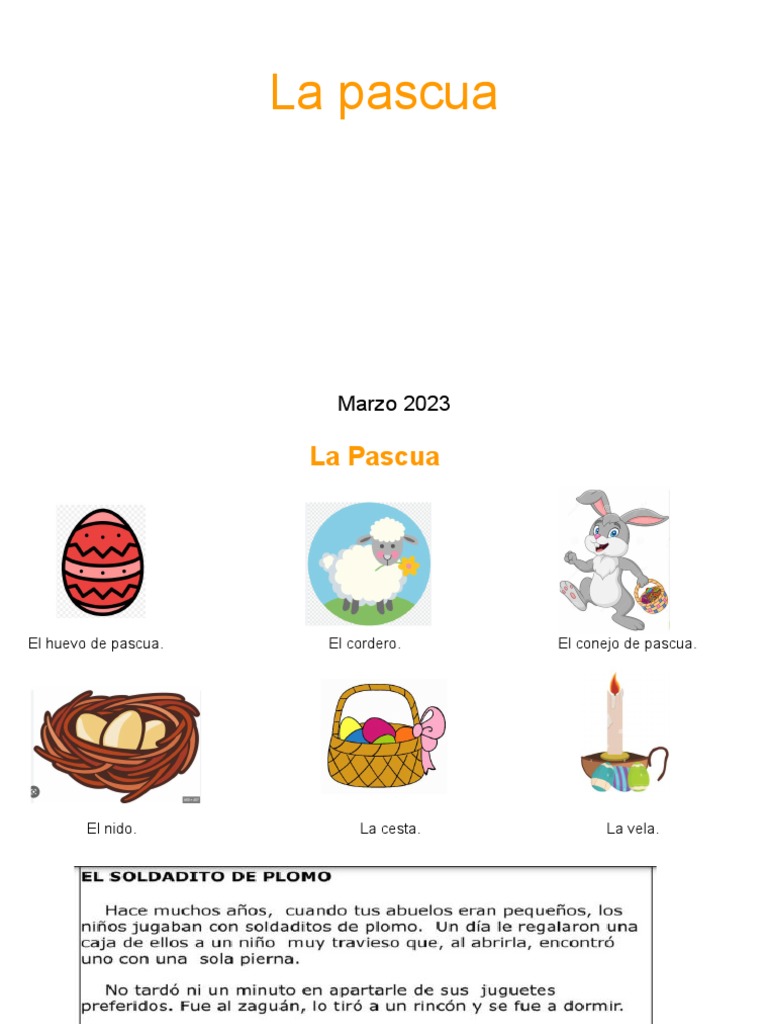 Vocabulario de Pascua | PDF