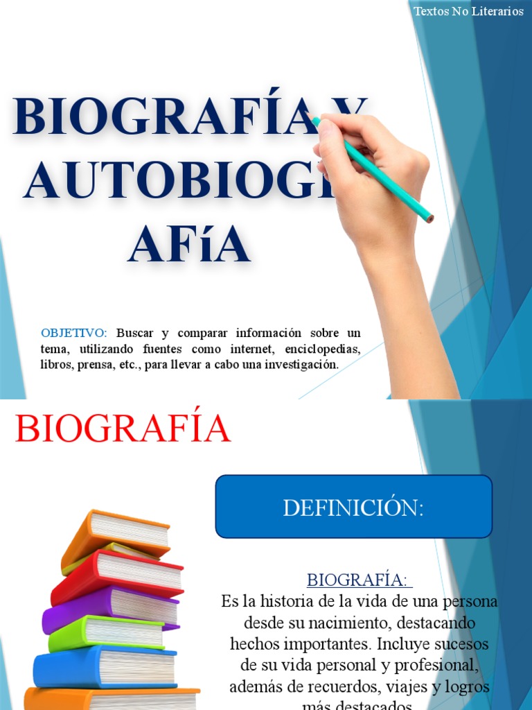 Biografía vs Autobiografía: Guía Práctica | PDF