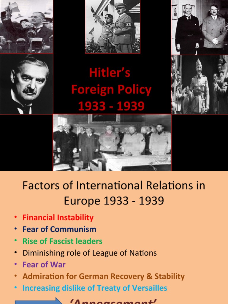 Hitler's Foreign Policy | PDF | Nazi Germany | Adolf Hitler