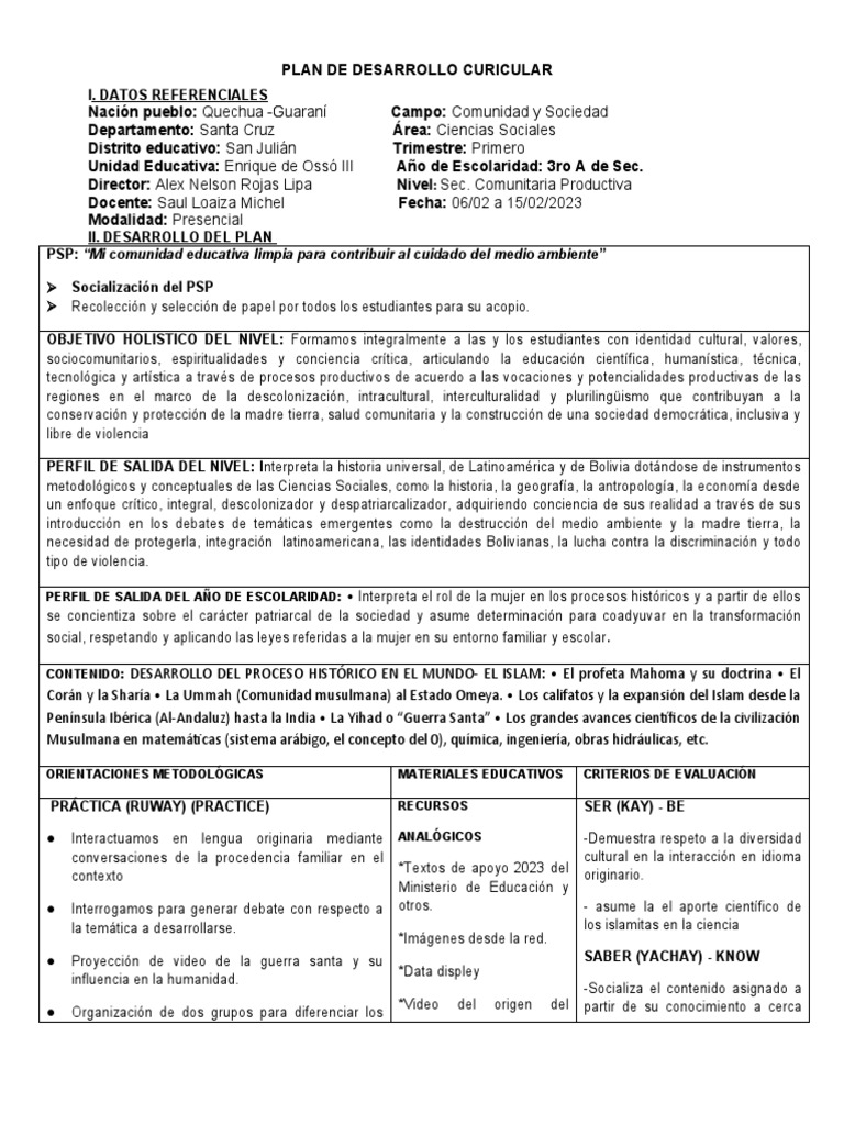 2do PDC | PDF | Bolivia | Yihad