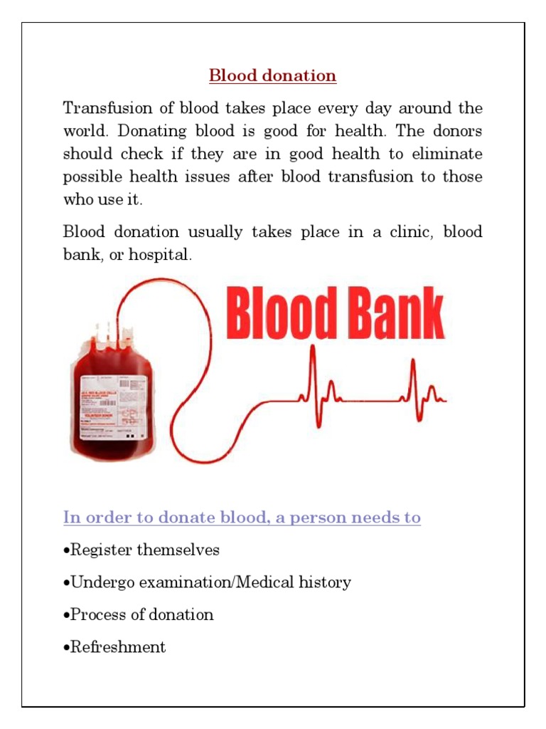 Blood Donation | PDF | Blood Donation | Hematology