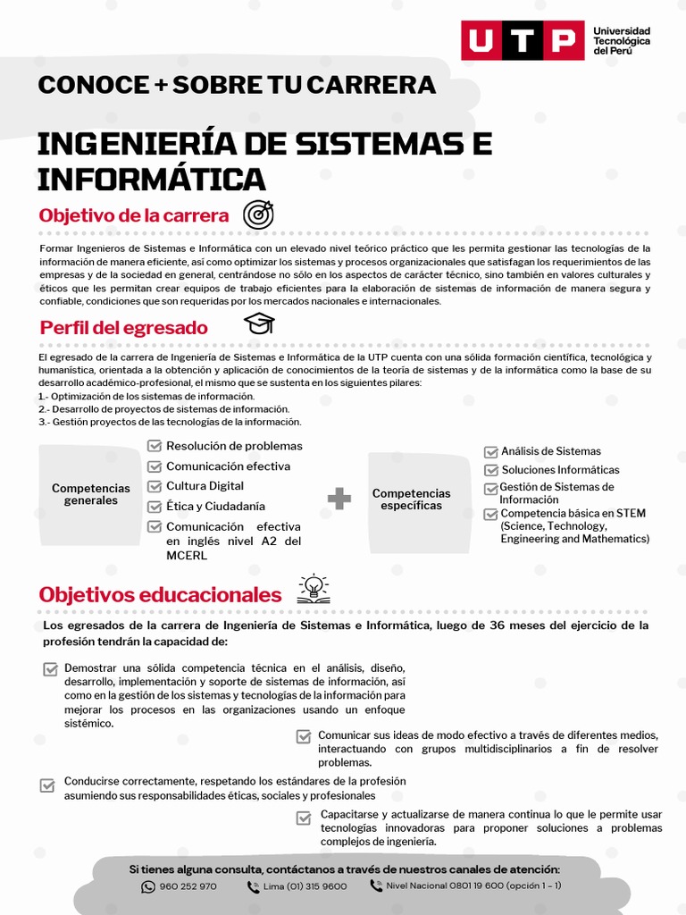 P56 Ingeniería de Sistemas e Informática CGT | PDF | Ingeniería de Sistemas | Ingeniería