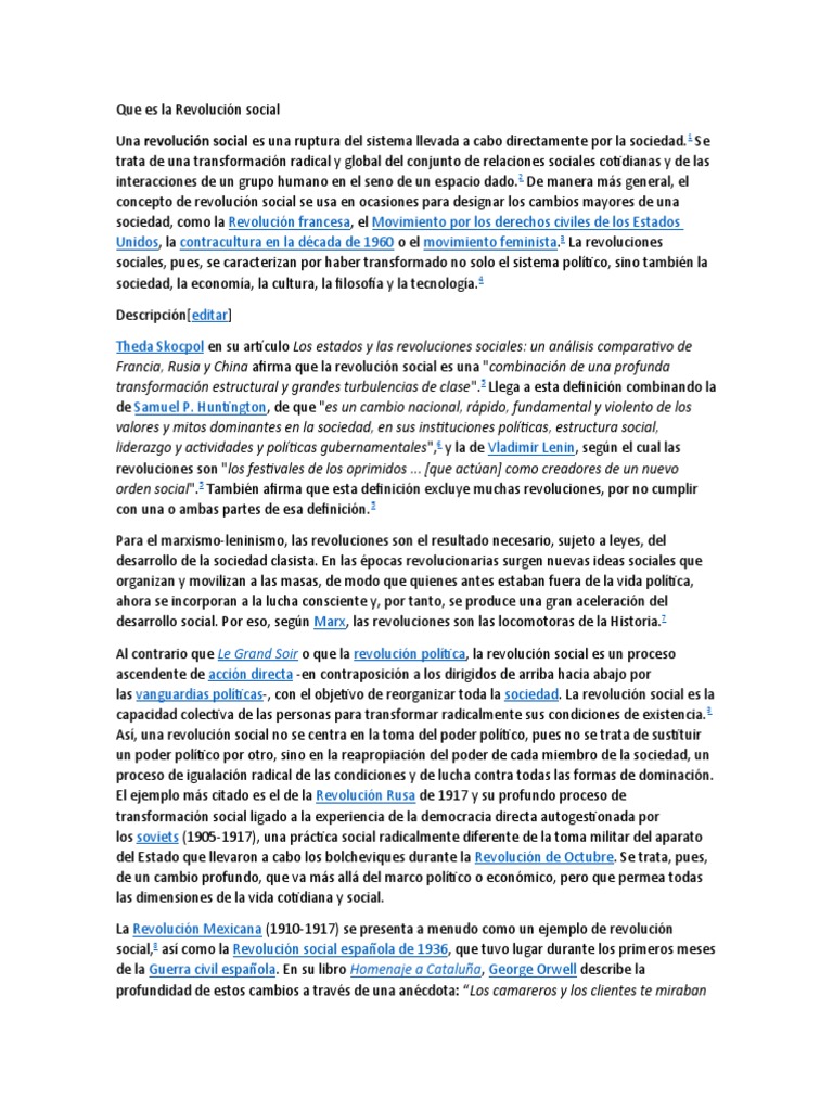 ¿Qué Es La Revolución Social , Revolución: Qué es, Características y ...