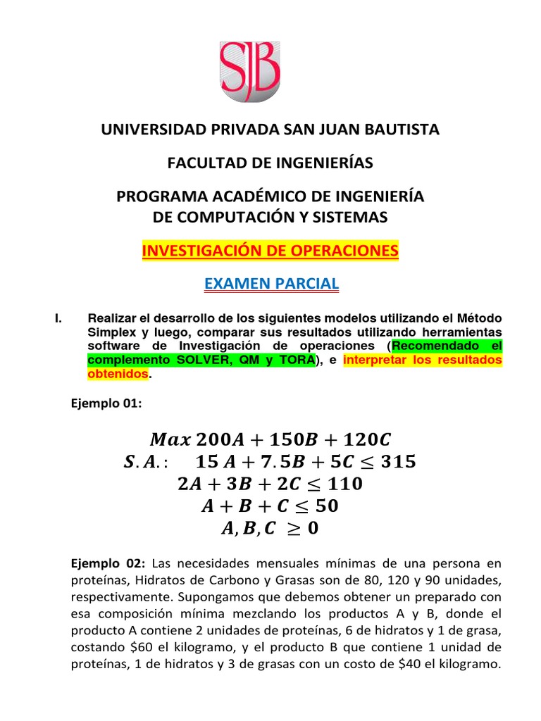 Modelos de Optimización con Método Simplex | PDF