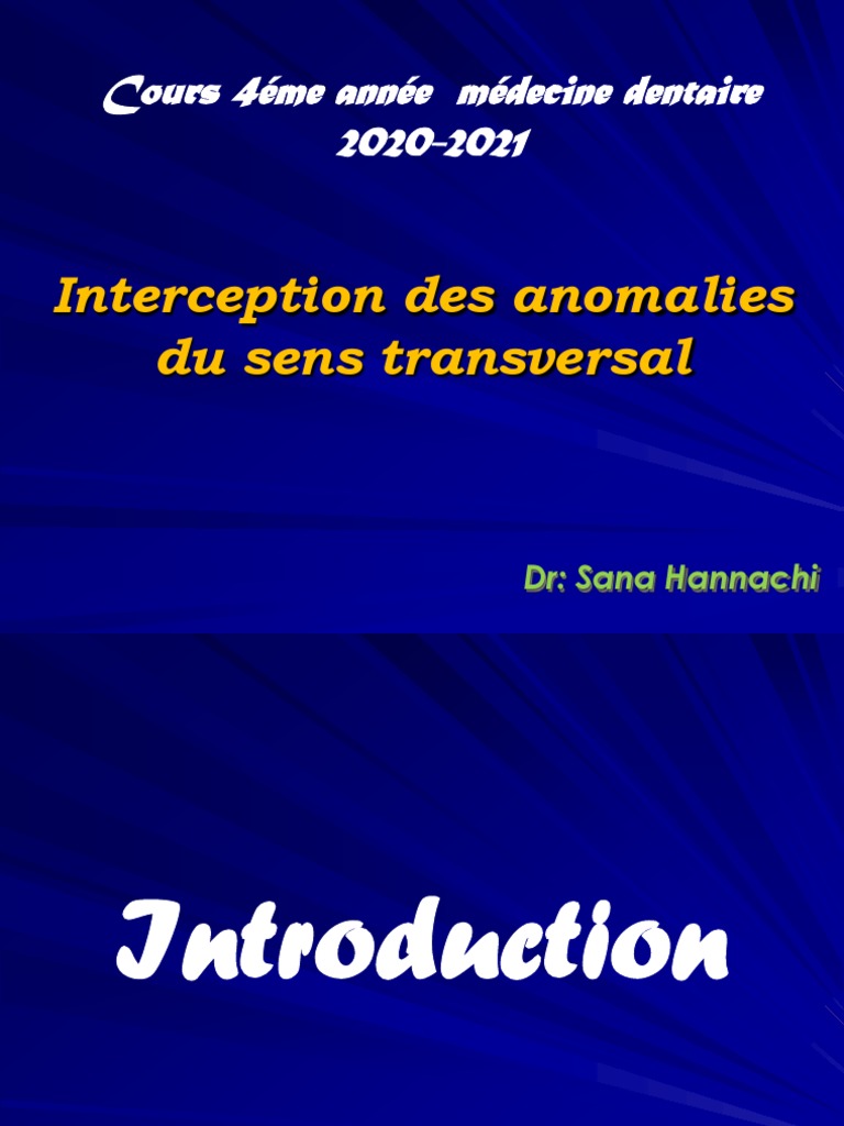 Cours Interception Sens Transversal-1-Converti | PDF | Langue | Bouche