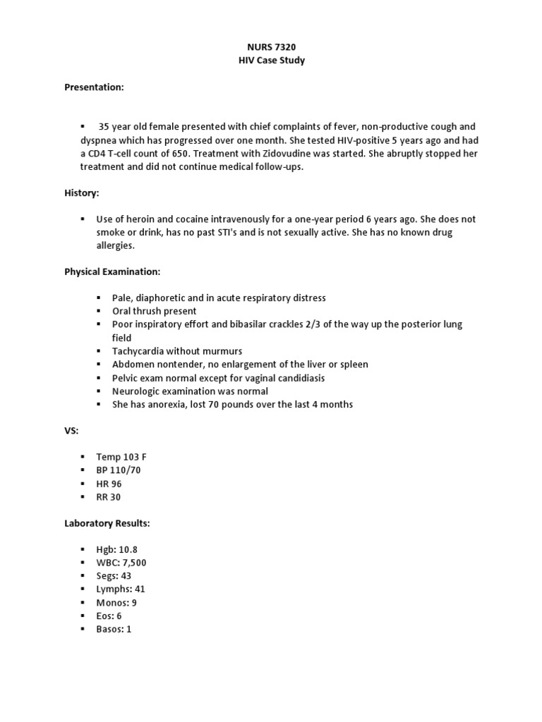HIV Case Study | PDF