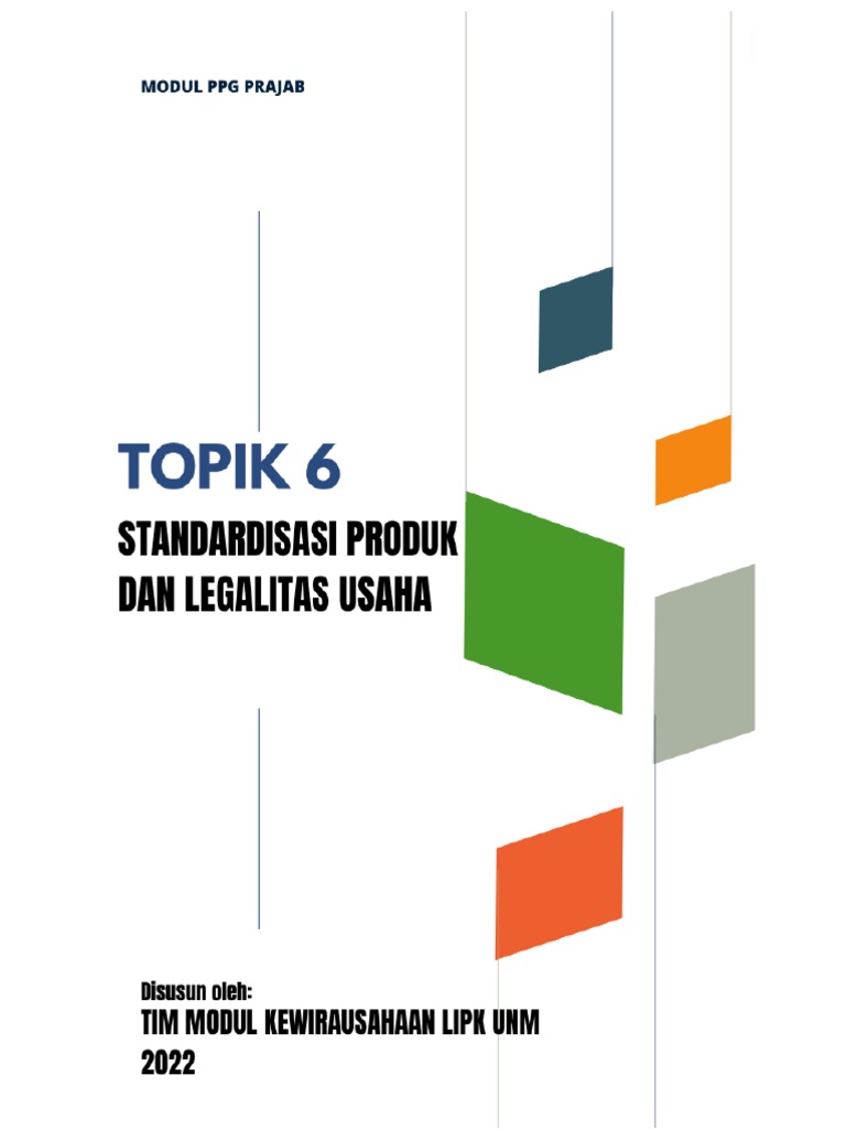 Pentingnya Legalitas Produk dalam Bisnis | PDF