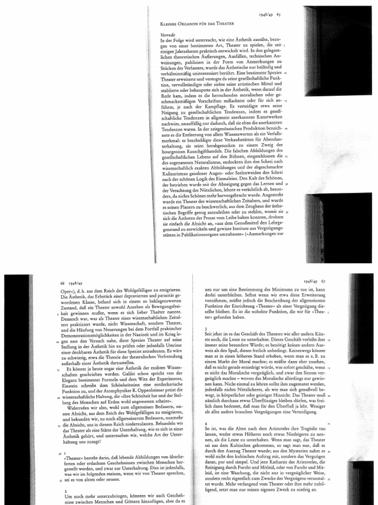 Brecht, Organum Deutsch | PDF