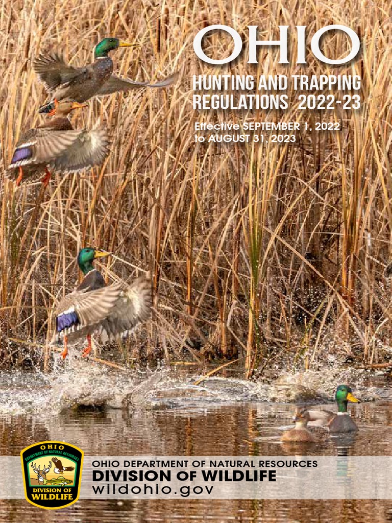 Ohio Hunting and Trapping Regulations | PDF | Hunting | White Tailed Deer