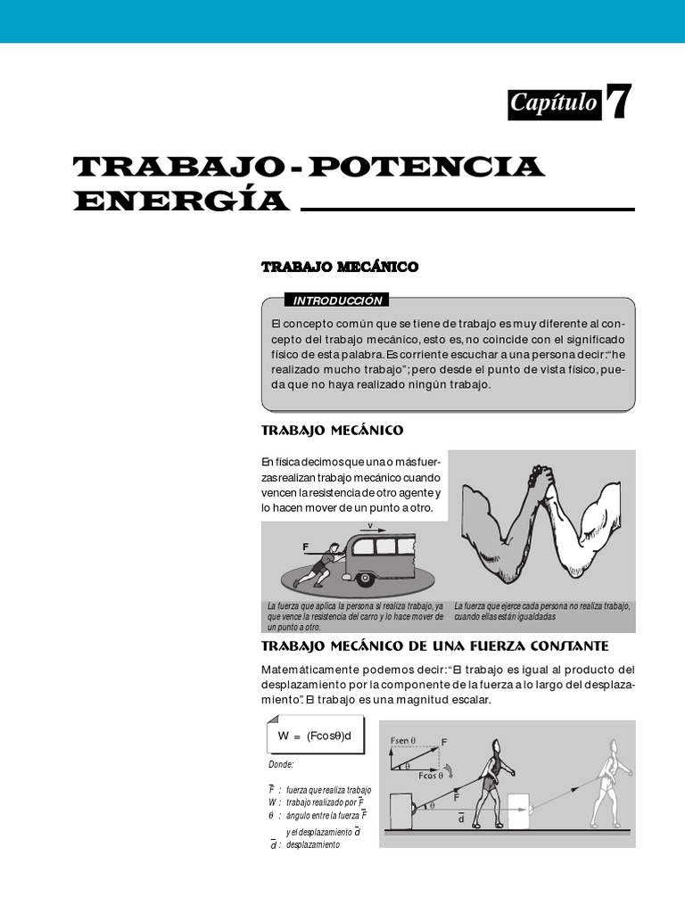 Trabajo Potencia Energia | PDF | Energía potencial | Energía cinética