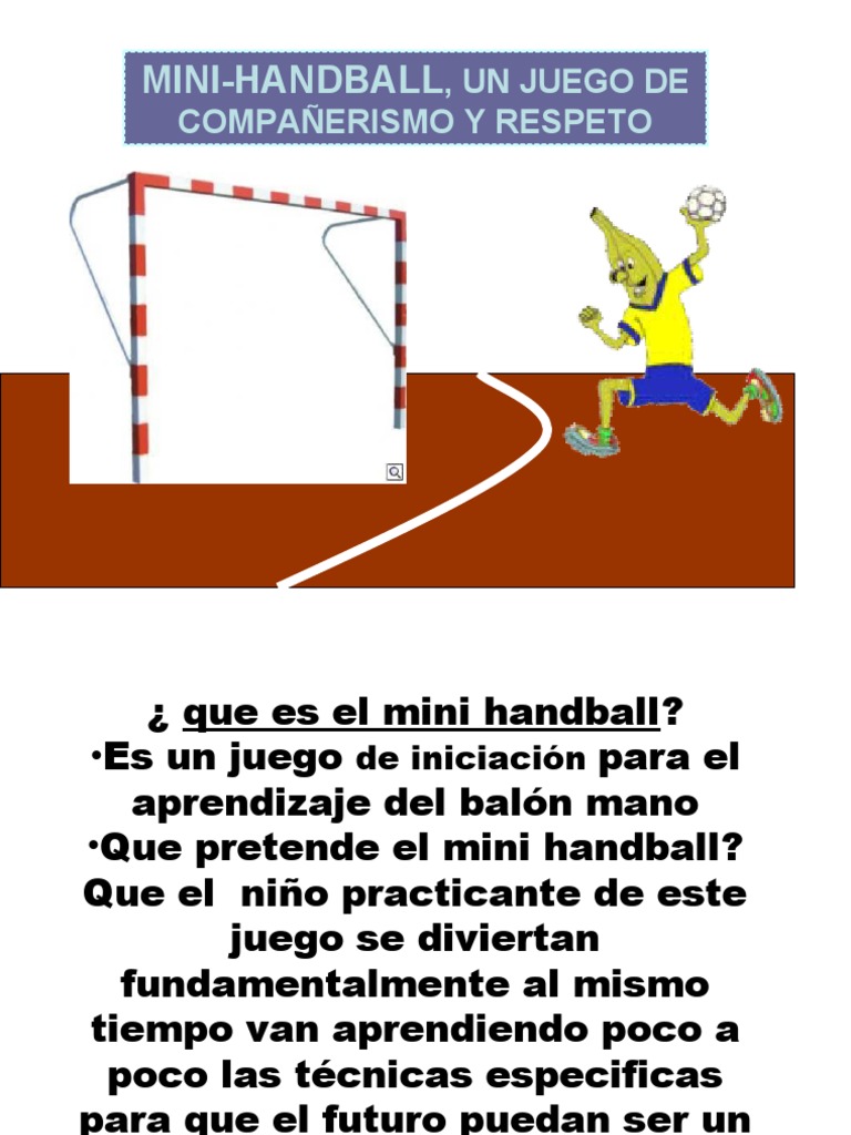 Mini Handball.. SI | PDF | Deportes atléticos | Deportes de equipo