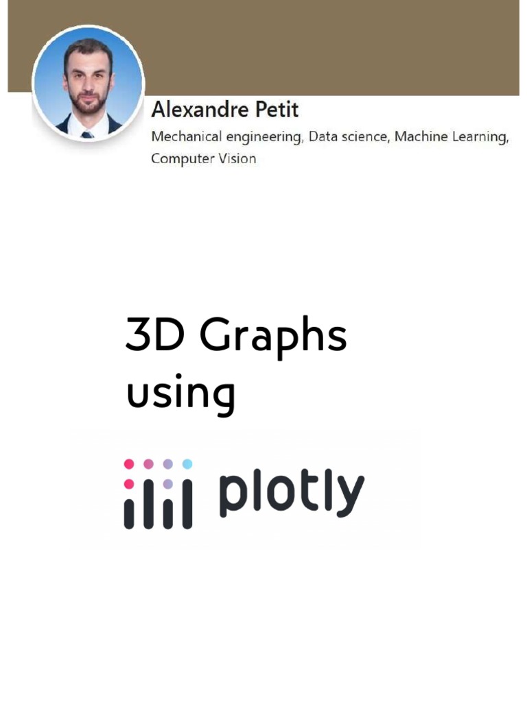 Overview of Plotly 3D Graphs | PDF | Teaching Methods & Materials