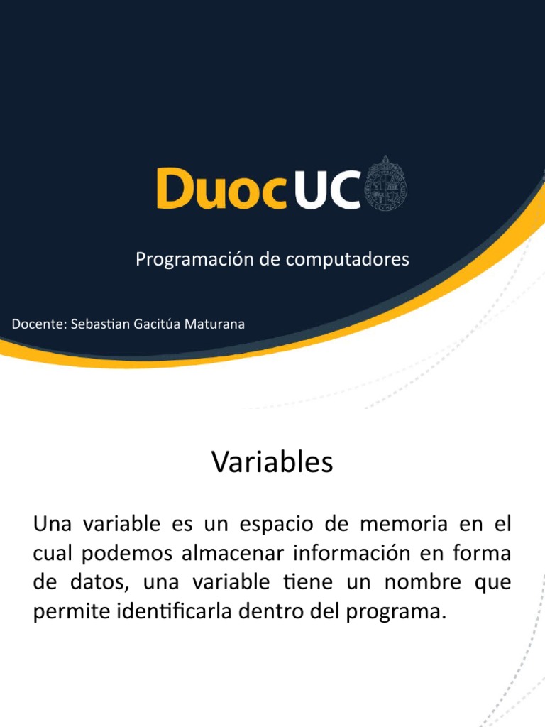 Copia De Contenido 1 Variables Pdf Tipo De Datos Python
