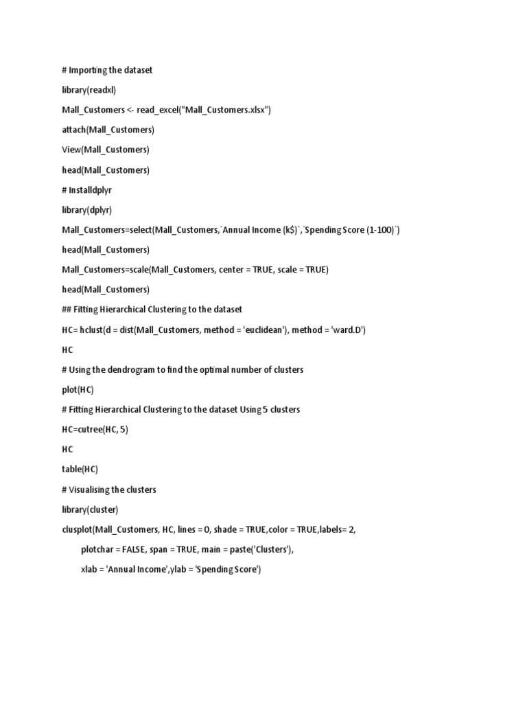 Cluster Analysis With R | PDF | Technology & Engineering