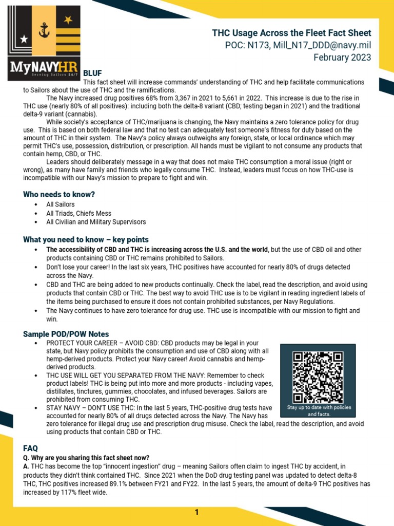 Drug Use (THC) - Fact Sheet | PDF | Cannabis | Tetrahydrocannabinol