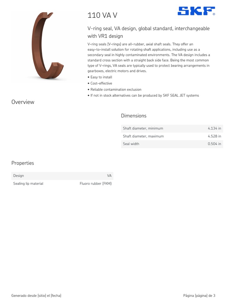 SKF 110 VA V Specification | PDF | Red mundial | Internet y web